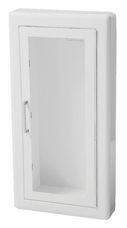 Ambassador Semi-Recessed Cabinet, White Steel, F10 Door Style – Fire ...